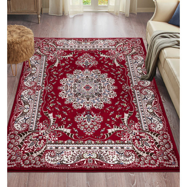 MH Bedding Store Ltd Traditional Rada Rug Oriental Pattern Red | Wayfair.co.uk